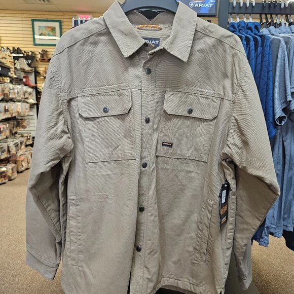 Ariat Work | Jackets & Coats | Ariat Mens Rebar Classic Canvas Shirt ...